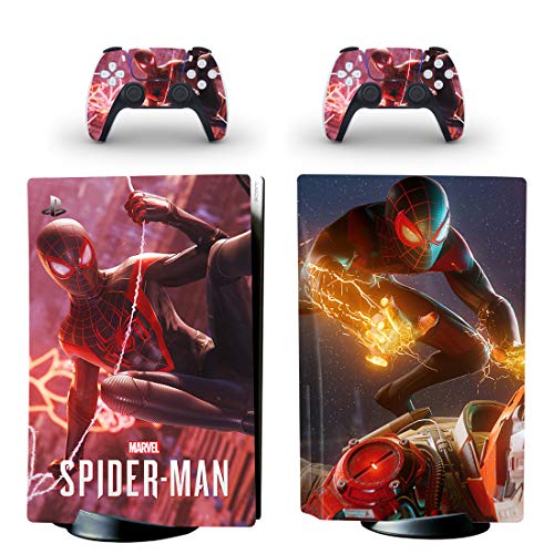 PlayStation 5 Skin Set โ Hero Spy - HD Printing Vinyl Skin Cover Protective for PS5 Console and 2 PS5 Controller