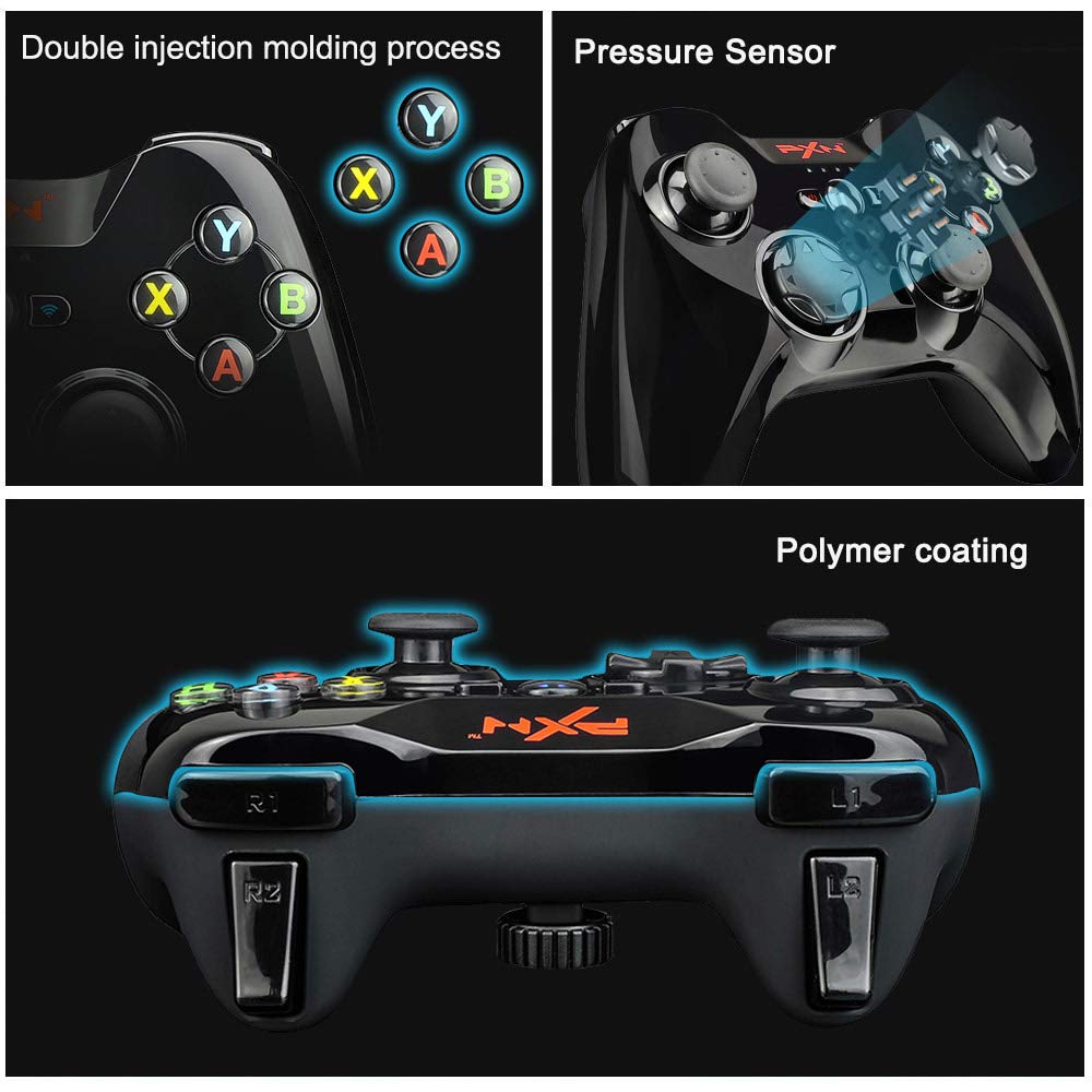 PXN Mfi Game Controller for IPhone Speedy(6603) IOS Gaming Controllers for Call of Duty Gamepad with Phone Clip for Apple TV, Ipad, IPhone (Green)