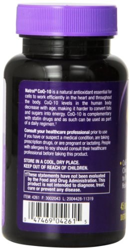 Natrol CoQ-10 200mg Softgels, 45 Count