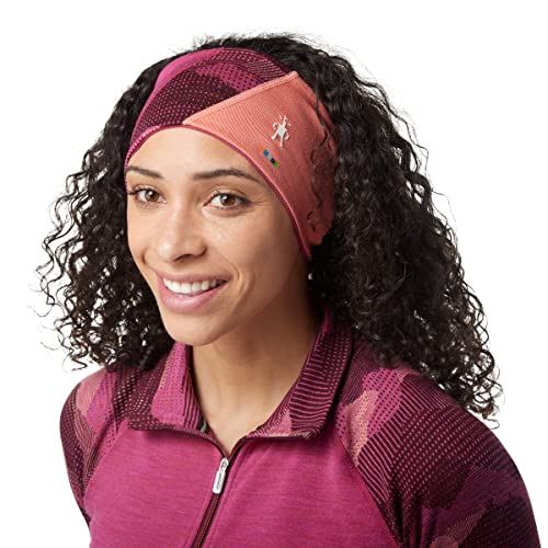 Smartwool Thermal Merino Colorblock Headband | Merino Wool Sweatband For Men and Women, Festive Fuchsia Heather, One Size