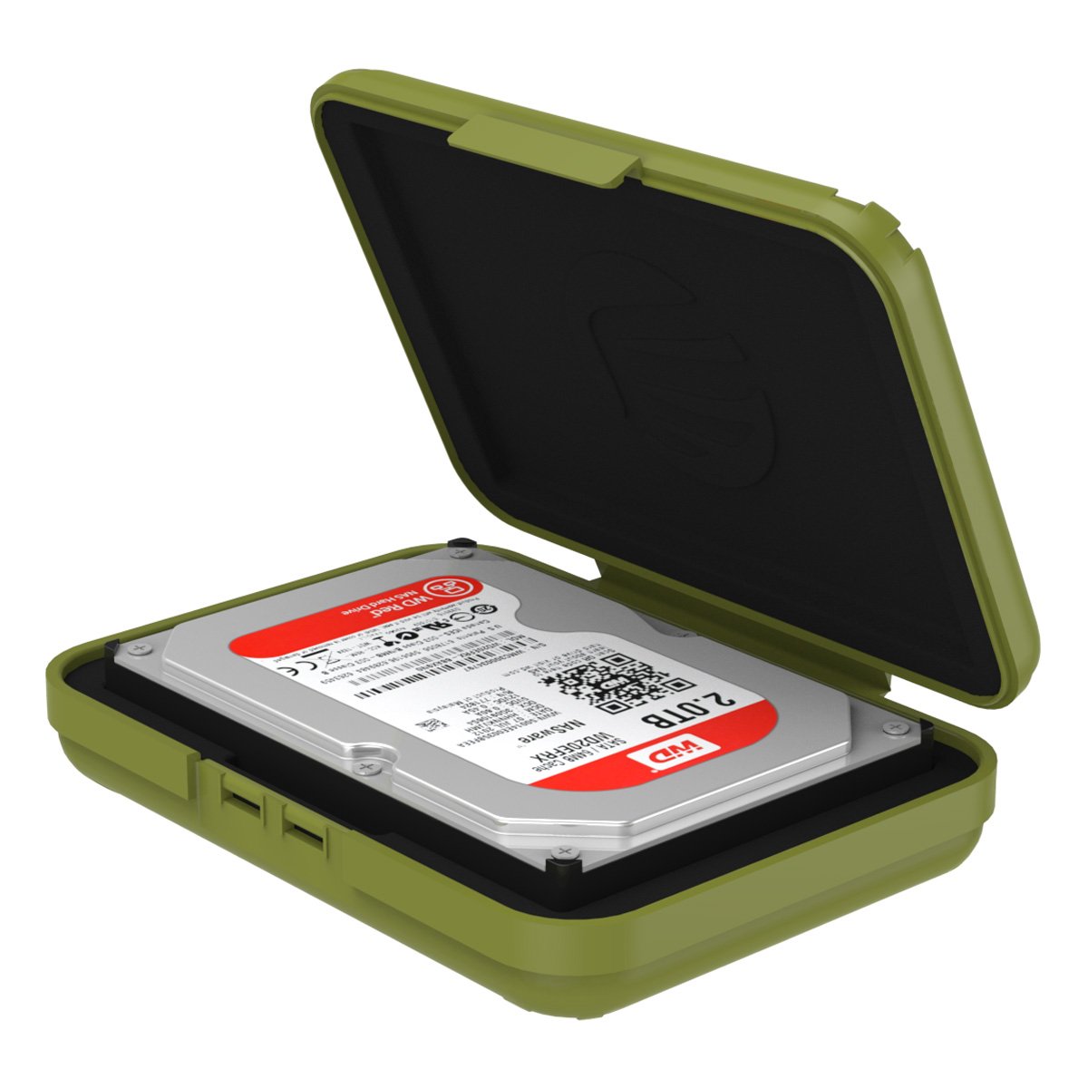 ORICO PHX-35-SN Green Protective 3.5" inch Hard Drive Case Enclosure Protector
