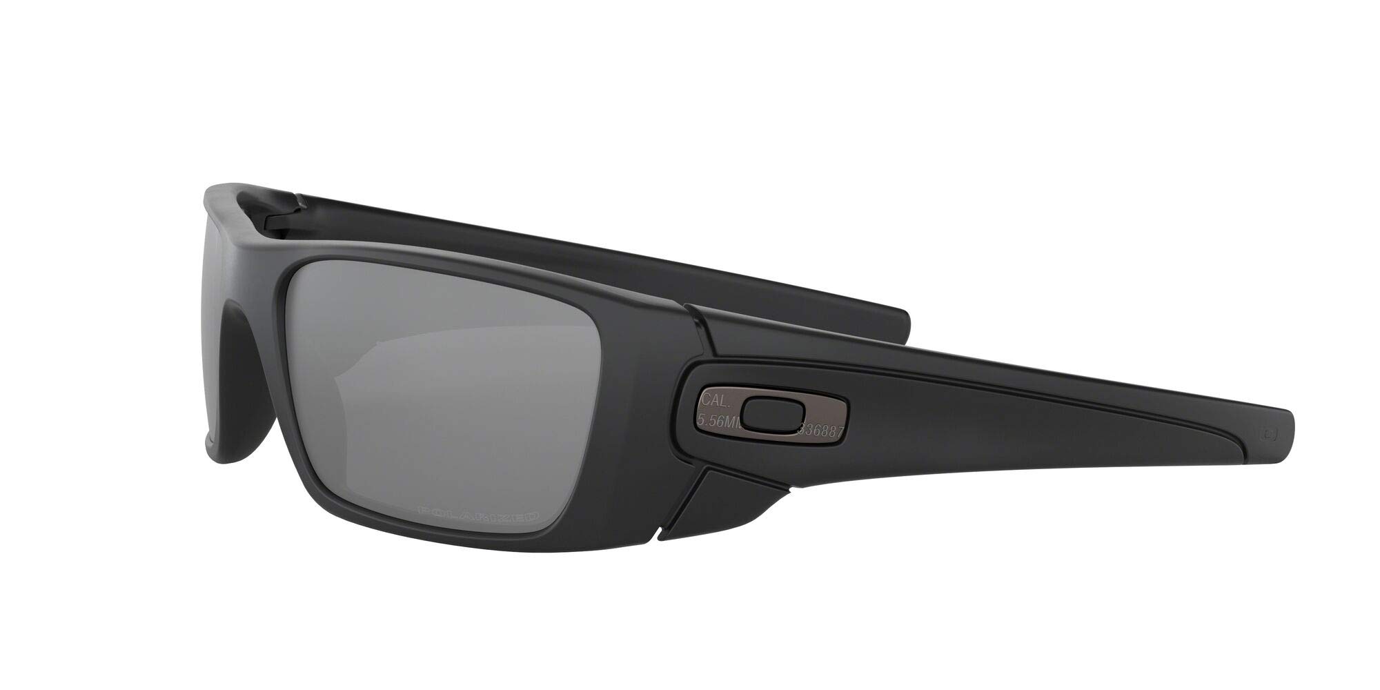 Oakley Men's OO9096 Fuel Cell Rectangular Sunglasses, Matte Black/Black Iridium, 60 mm