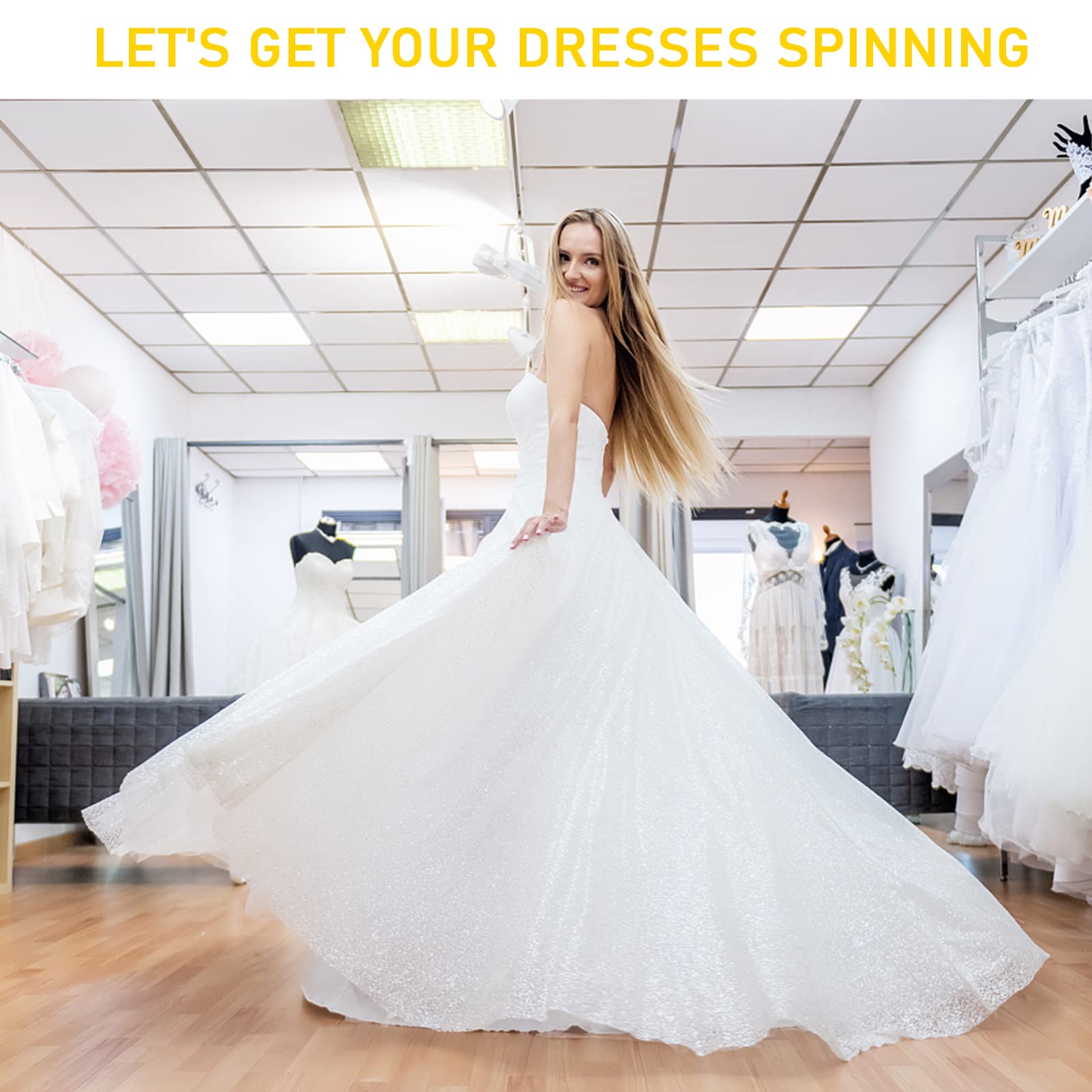 Rotating Display Stand for Mannequin Dress Form, 360 Degree Turntable Display Stand Motorized Turntable for Boutiques Clothing Store