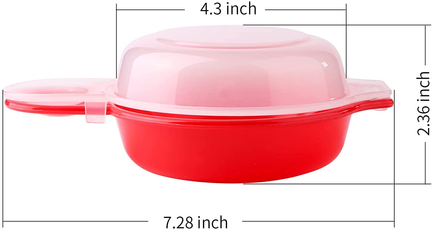 YYYFEI Microwave Egg Cooker,1 Minute Fast Egg Hamburg Omelet Maker Kitchen Cooking Tool,2pcs