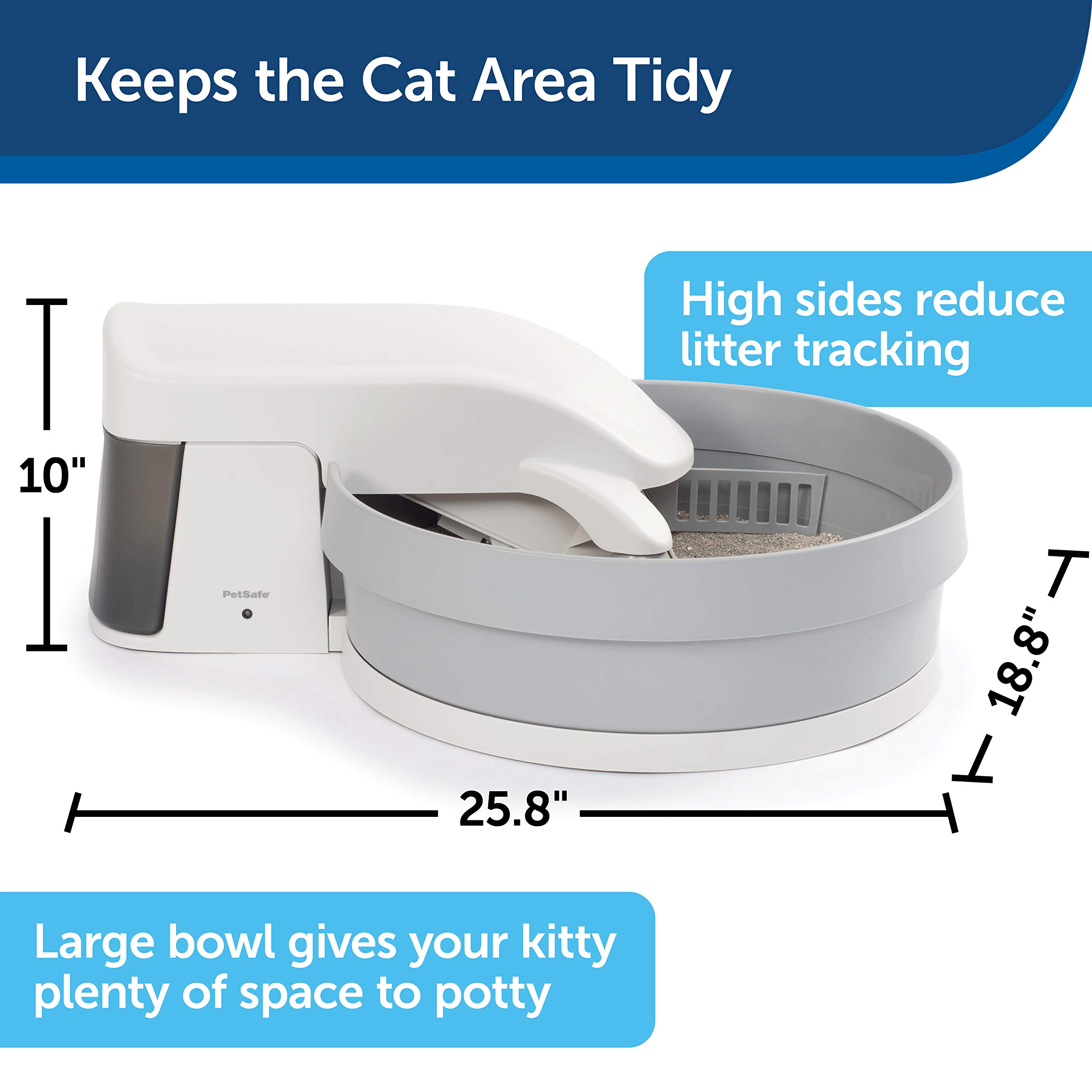 PetSafe Simply Clean Self Cleaning Cat Litter Box, Automatic Litter Box, Works with Clumping Cat Litter