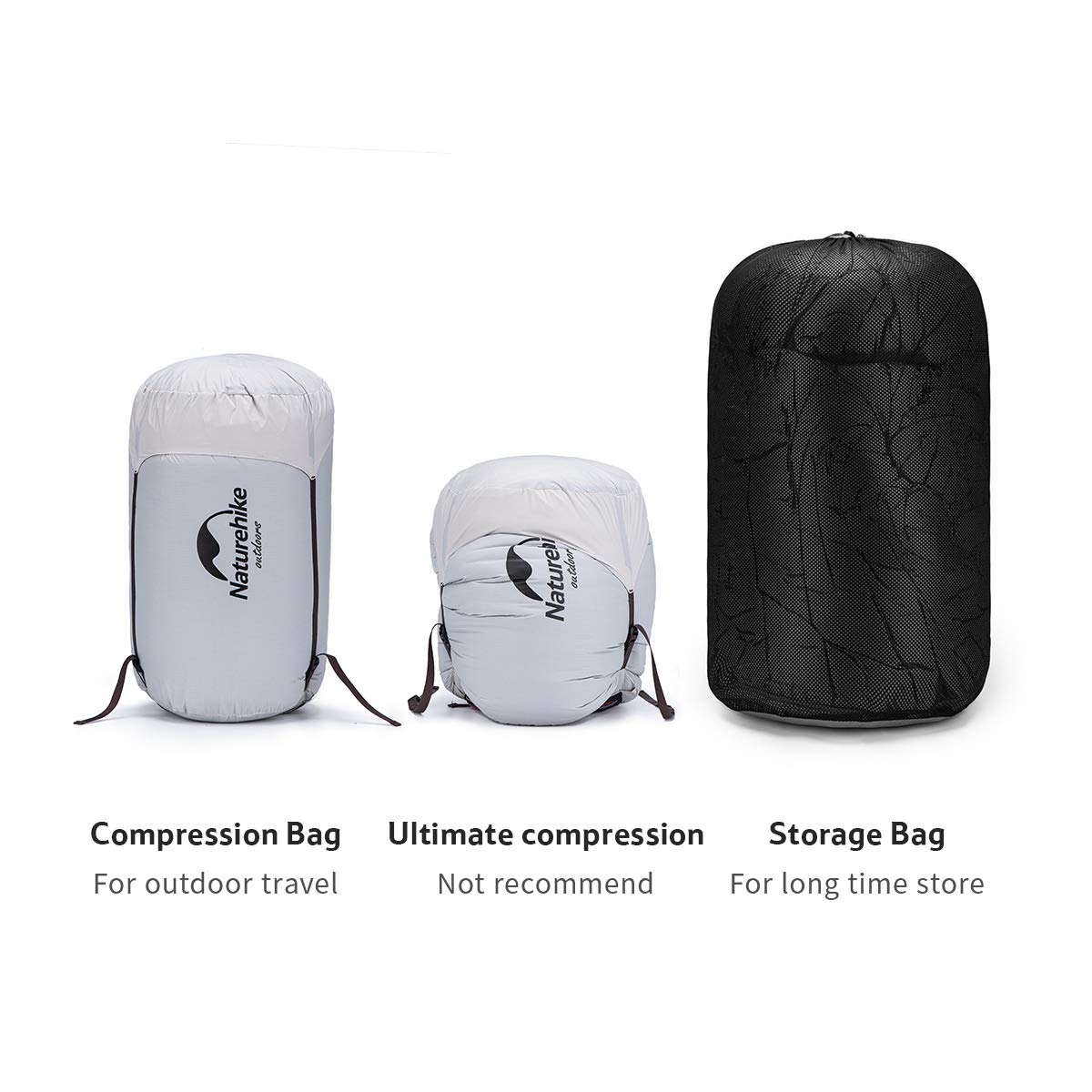 Naturehike Lightweight Portable Sleeping Bag 800 Fill Power Mummy Goose Down Sleeping Bag for Adults Winter Outdoor Camping Hiking (Blue, ULG400)