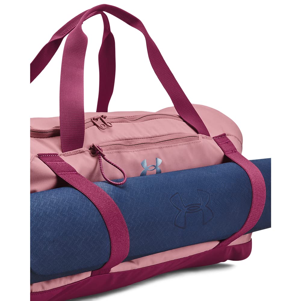 Under Armour Womens Undeniable Signature Duffle, (697) Pink Elixir/Charged Cherry/Metallic Harbor Blue, One Size Fits Most