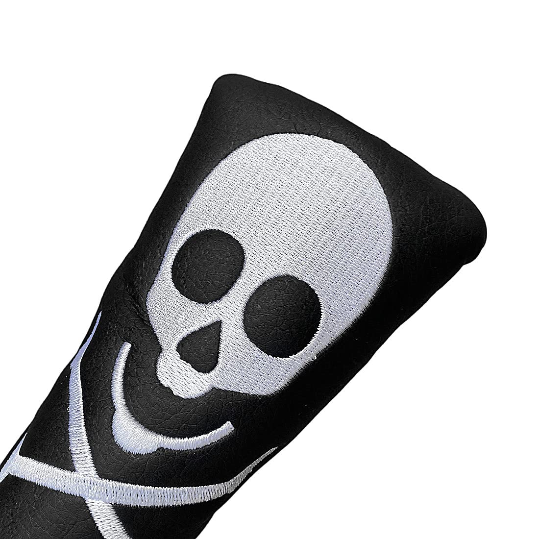 Skull and Cross Bone Golf Putter Cover Headcover Blade Putter Head Cover in Black fits for Scotty Cameron Neowport Putter Width Under 1.5β