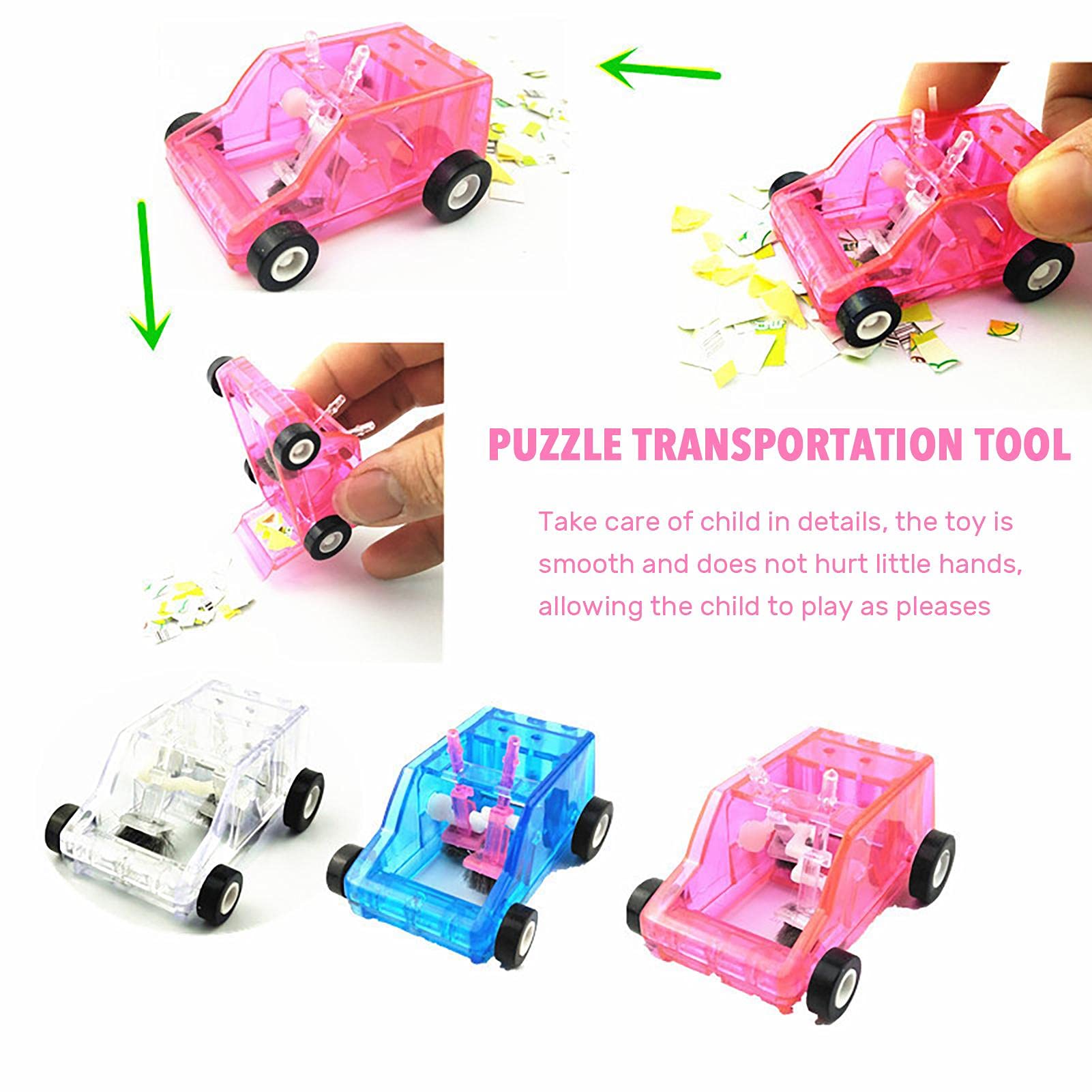 ZHIPAI 3PCS Car Table Dust Cleaning & Stationery Keyboard Desktop Dust Cleaner Confetti Pencil Eraser Dust Sweeper Toy (Random Color)