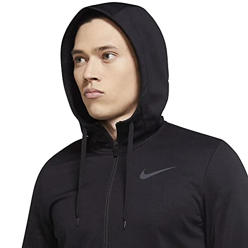 Nike Dry Men's Therma Full Zip Hoodie (as1, alpha, m, regular, regular, Black)