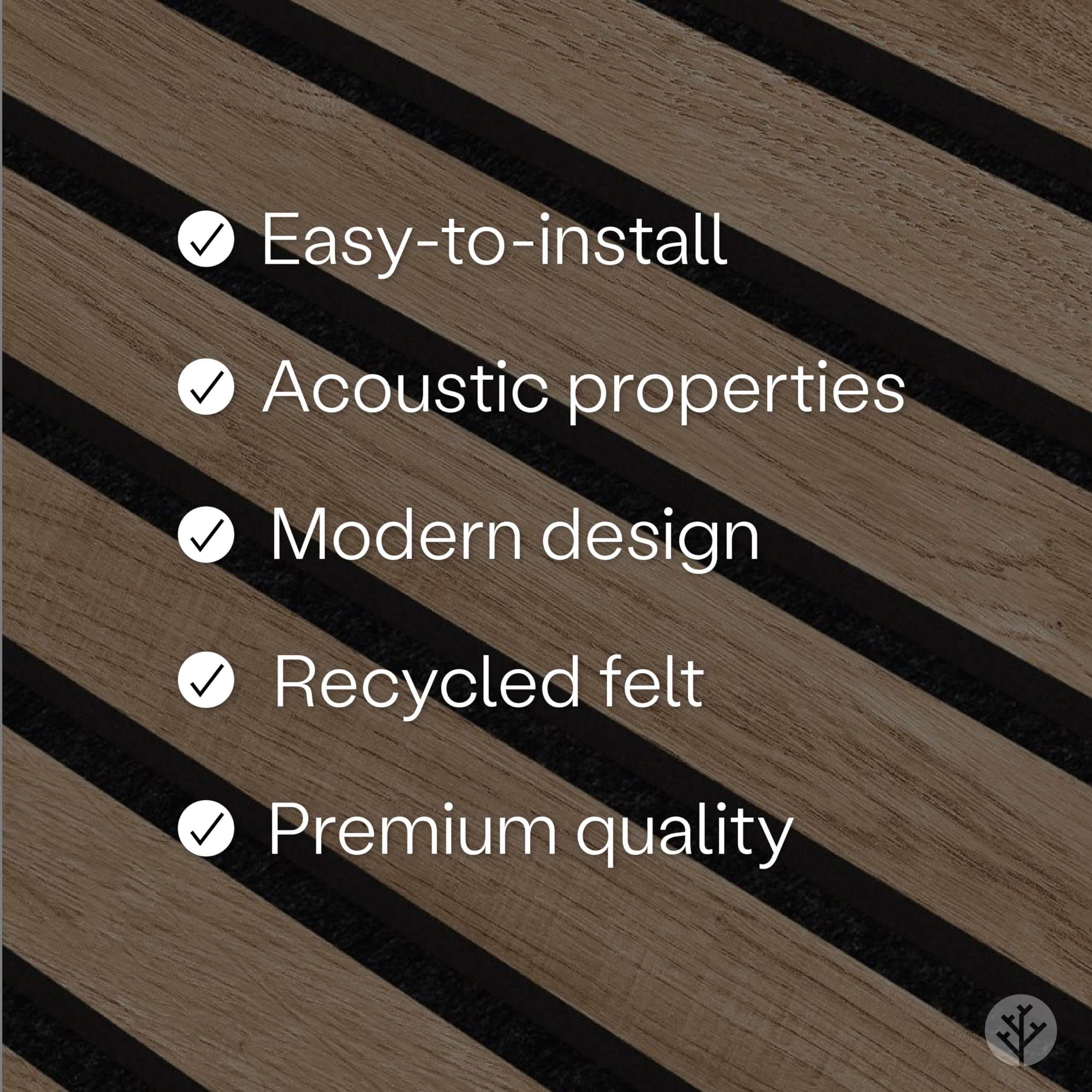 WVH Slatpanel Acoustic Wood Wall Panels (2 x 94.49β x 12.6β, Slatted Oak Veneer)
