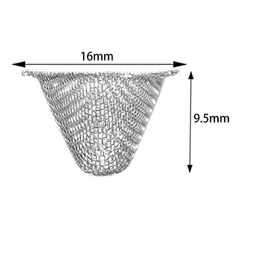 Tomistan 30pcs Stainless Mini Steel Clean Screen Reusable Filters, Small Metal Mesh Steel FiltersCleaning Tool and Storage Box,filter
