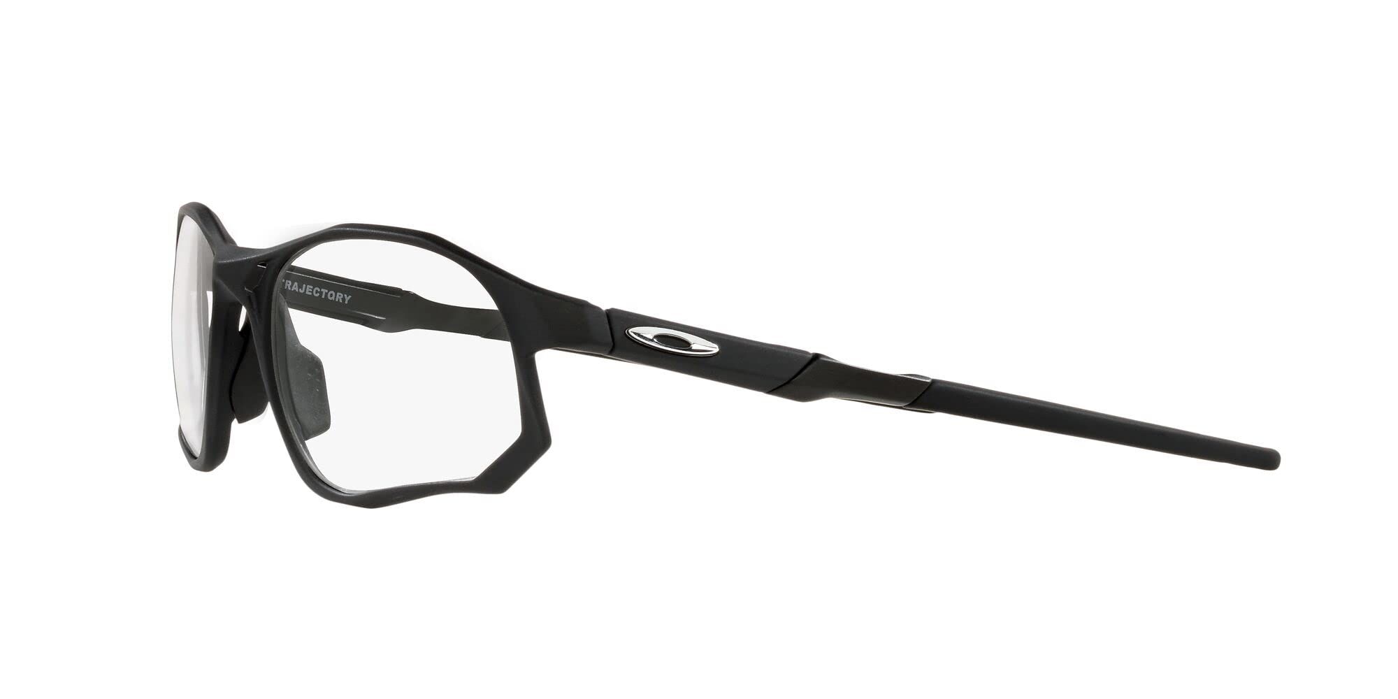 Oakley Men's Ox8171 Trajectory Rectangular Prescription Eyewear Frames, Satin Black/Demo Lens, 57 mm