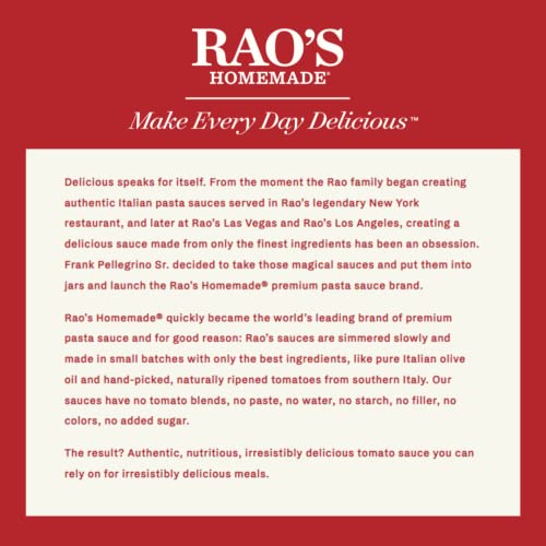 Rao's Made for Home Chicken Parmesan, Frozen Meals, 8.5 oz, Premium Quality Italian Tomatoes, Chicken, and Parmesan