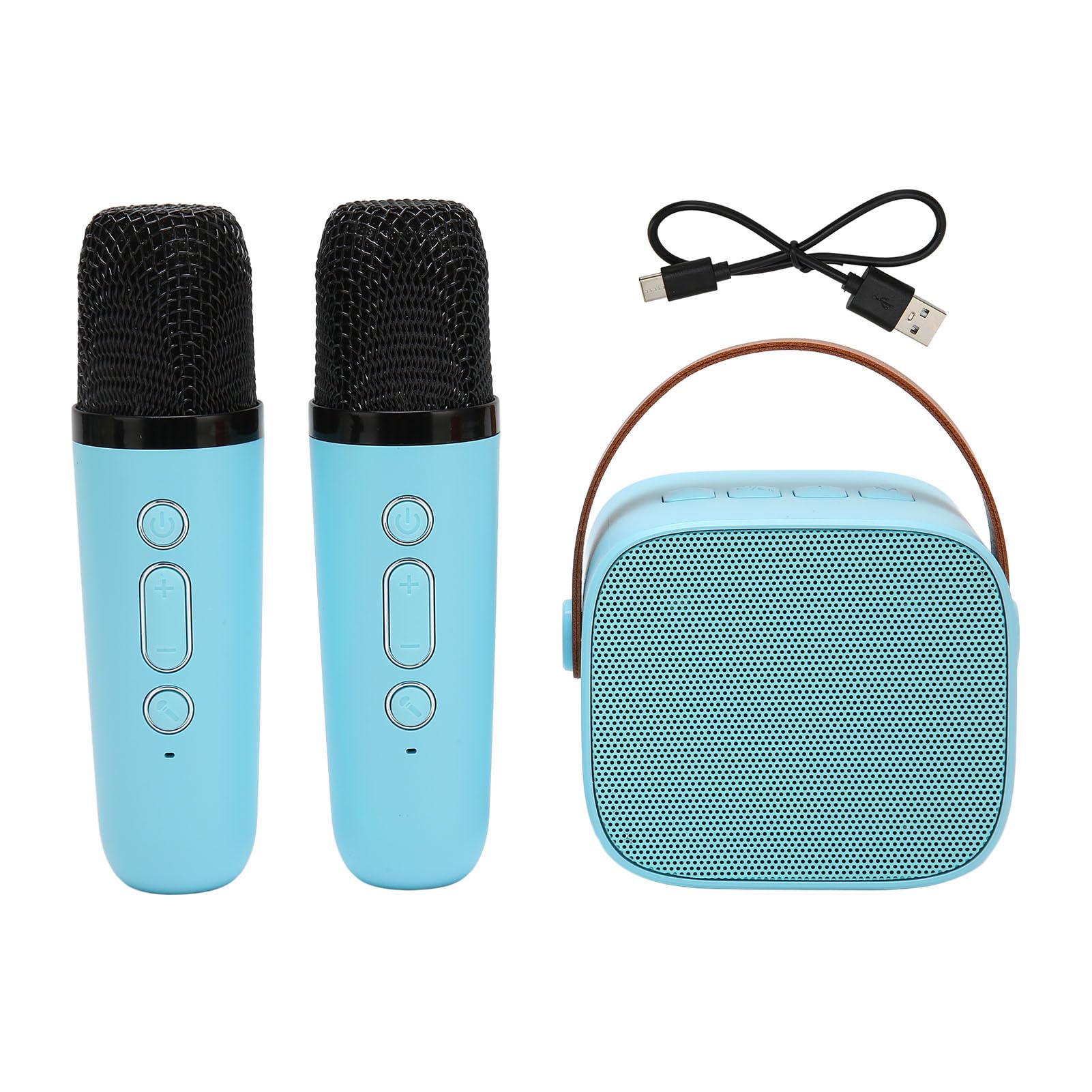 Portable Speaker, Heavy Bass Reverb Sound Function Multifunctional Karaoke Machine Stereo Sound Voice Change Effect for Home KTV (#3)