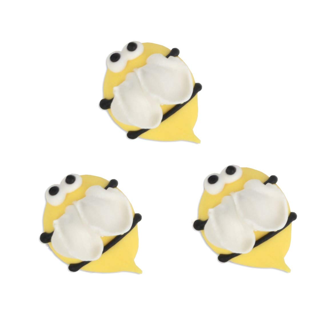 Oasis Supply Edible Fun Shapes | Sugar Hand Painted Cupcake Toppers (Bumble Bee Royal, 12 Count)