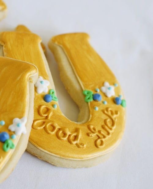 Western Horse Cookie Cutter 2 Piece Set from The Cookie Cutter Shop - Horseshoe & Horse Head Cookie Cutters β Tin Plated Steel Cookie Cutters