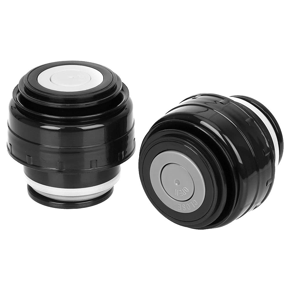 Vacuum Flask Lid Cover 4.5/5.2cm Outdoor Travel Cup Vacuum Flask Lid Portable Universal Travel Mug Accessories(5.2cm black white)