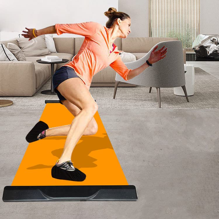 Skating Mat-Upgraded Yoga Mat,Speed Skating Training Gliding Blanket,Indoor Equipment Skating Cham Pad For Kids/Adults (orange*183cm)