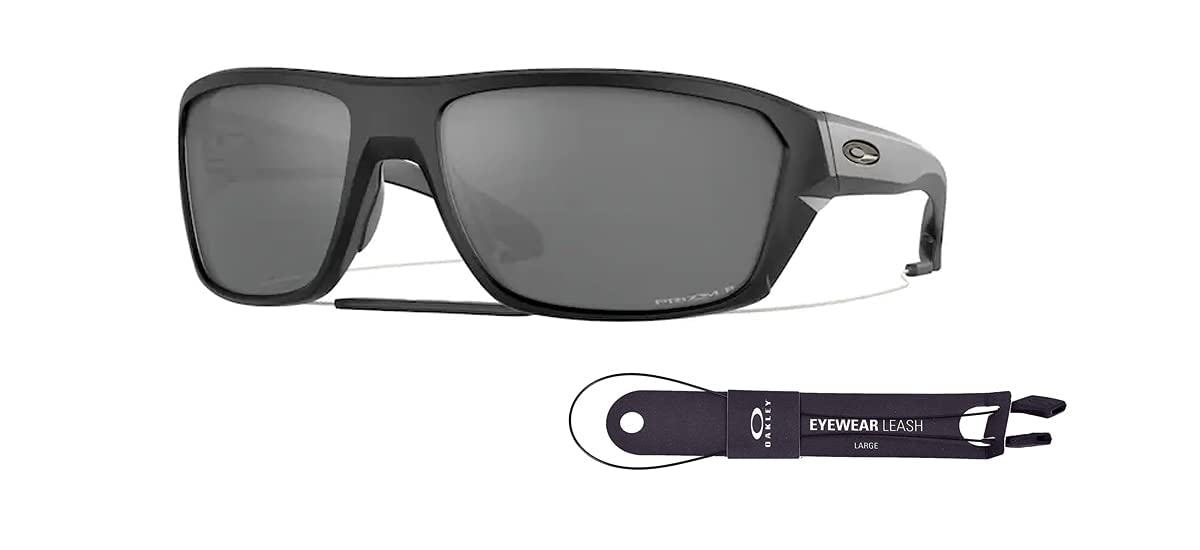 Oakley Split Shot OO9416 941604 64MM Matte Translucent Blue/Prizm Sapphr Iridium Polarized Rectangular Sunglasses for Men +BUNDLE Accessory Leash Kit + BUNDLE with Designer iWear Eyewear Kit