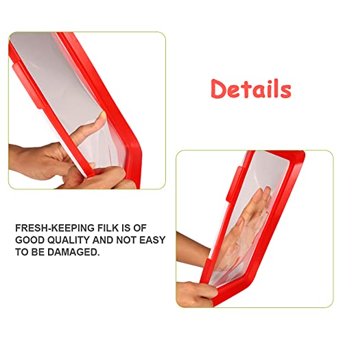Vacuum Food Container Food Preservation Tray Fresh-keeping Meat Dishes Refrigerator Storage Container Kitchen Storage Tray 2PCS