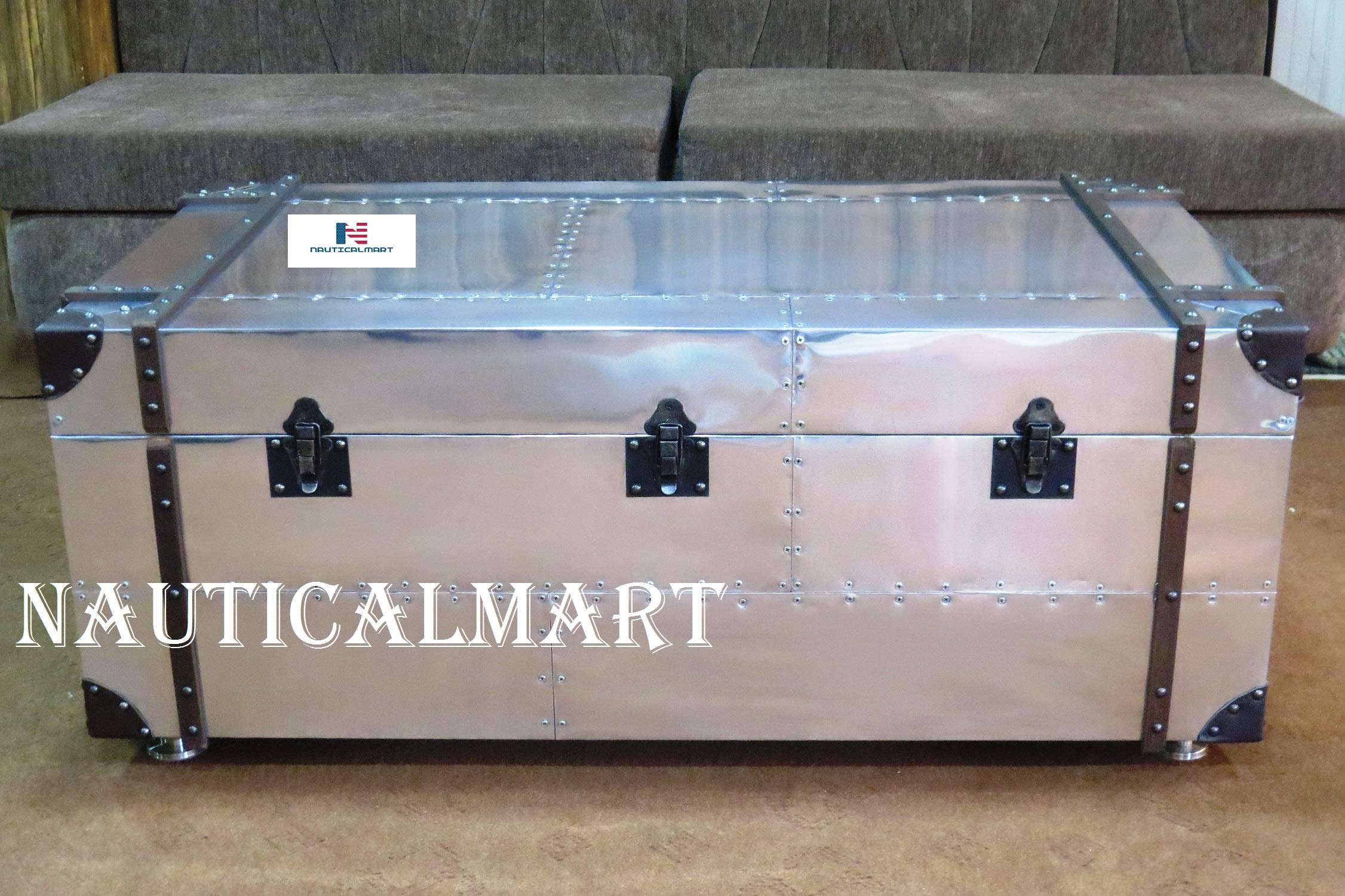NauticalMart RICHARDS' TRUNK COFFEE TABLE