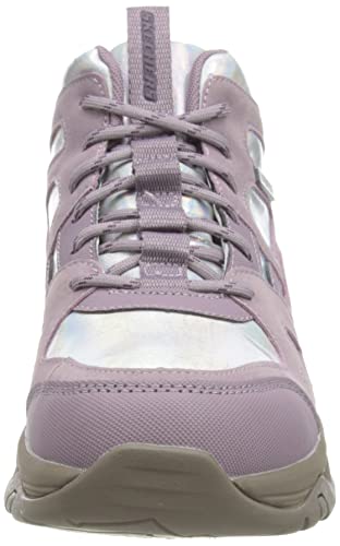 Skechers Women's Relaxed Fit Trego - Brilliant Hue Hiking Boots, Lavender, 6.5 M