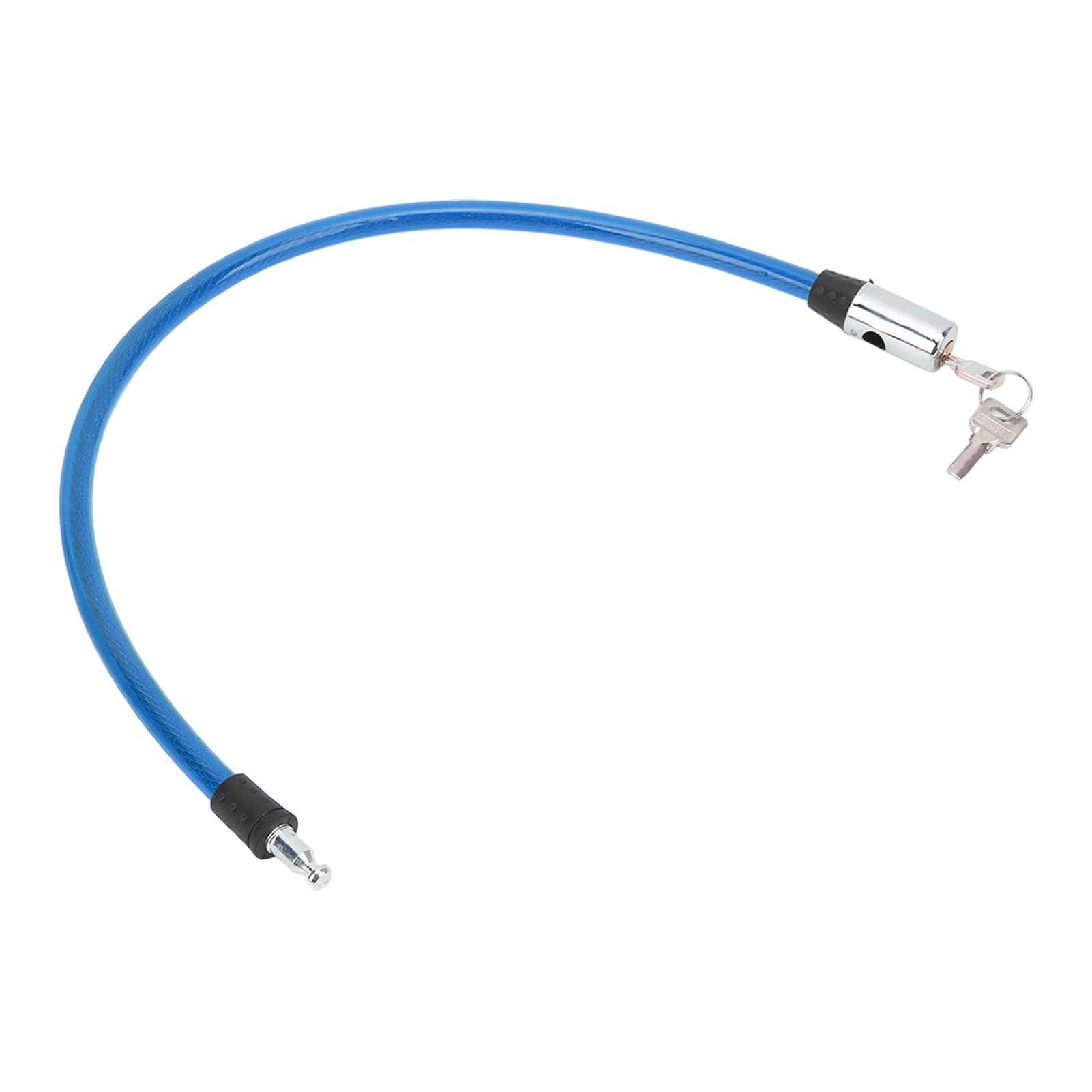 Qqmora Bicycle Lock Cable, Cable Lock Two Keys for Bike for Motorcycle for Gate(Blue)