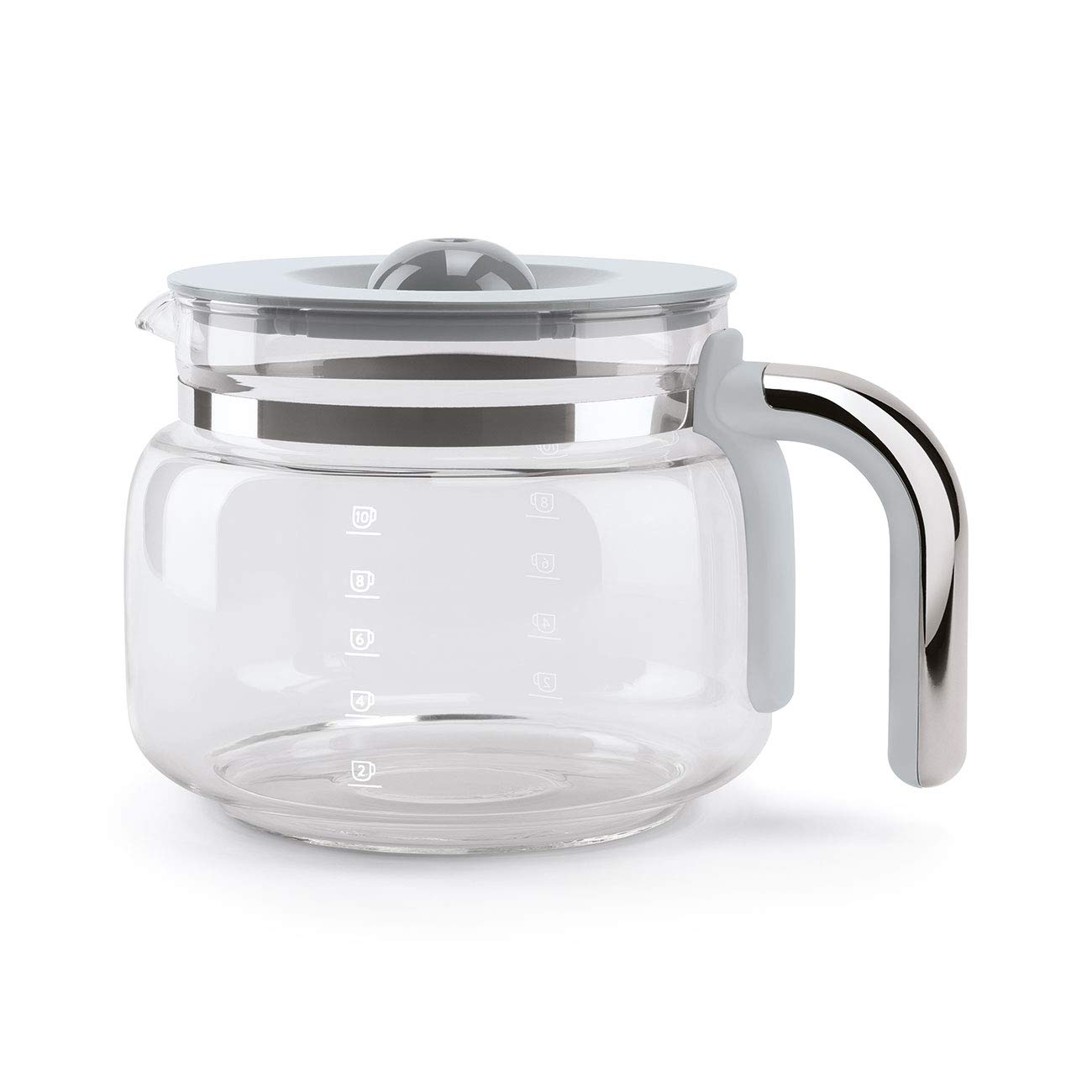 Smeg DCF02BLUS 50's Retro Style Drip Filter Coffee Maker Bundle CGF01BLUS Coffee Grinder - Black