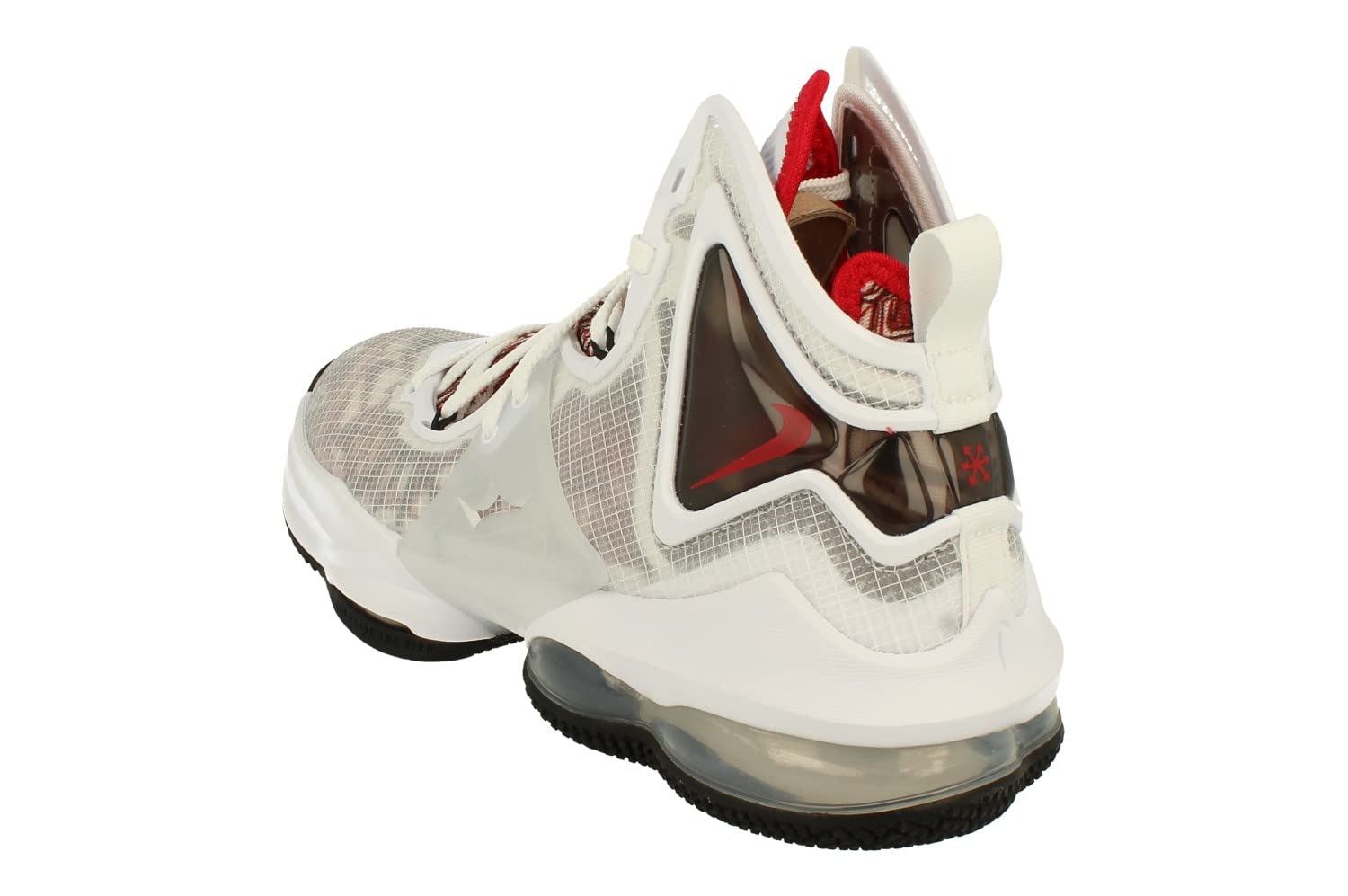Nike Lebron XIX GS Basketball Trainers DD0418 Sneakers Shoes (UK 4.5 us 5Y EU 37.5, White University red Black 101)