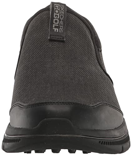 Skechers Men's Go Walk Arch Relaxed Fit Canvas Slip On Golf Shoe Sneaker, Black, 9