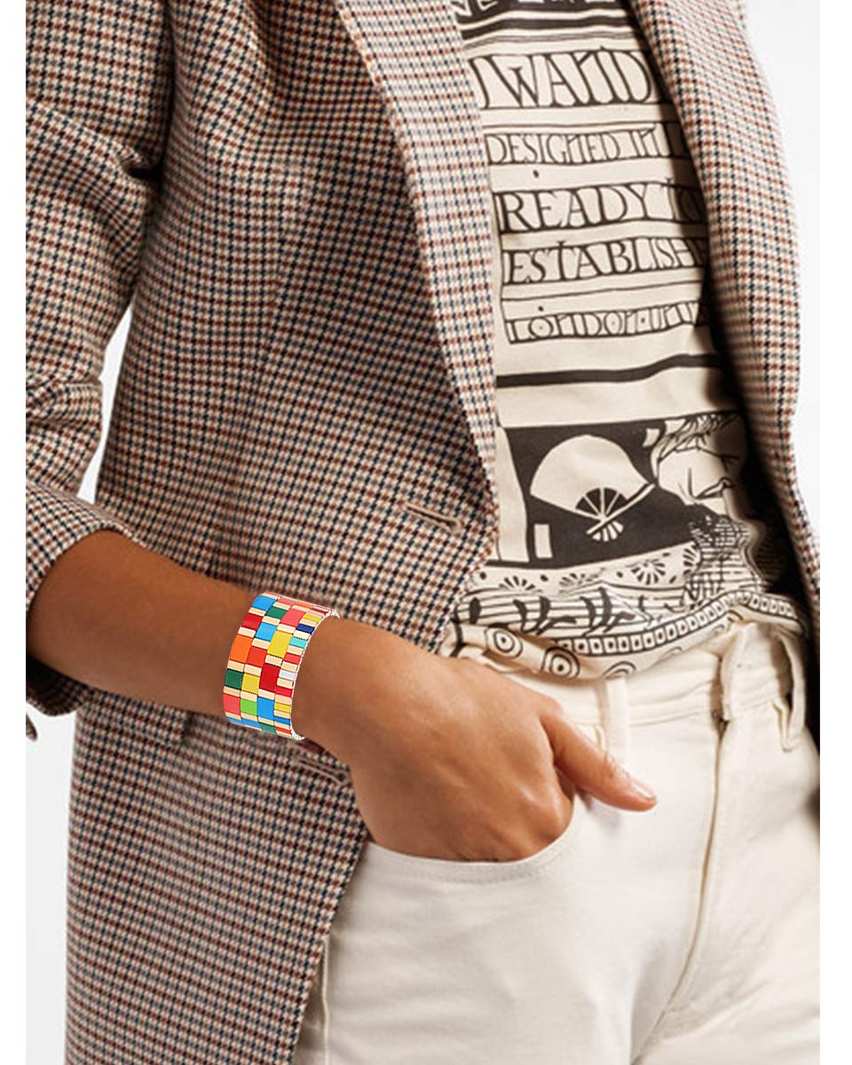 PHALIN Tile Bracelets for Women - 4PCS (Style A)