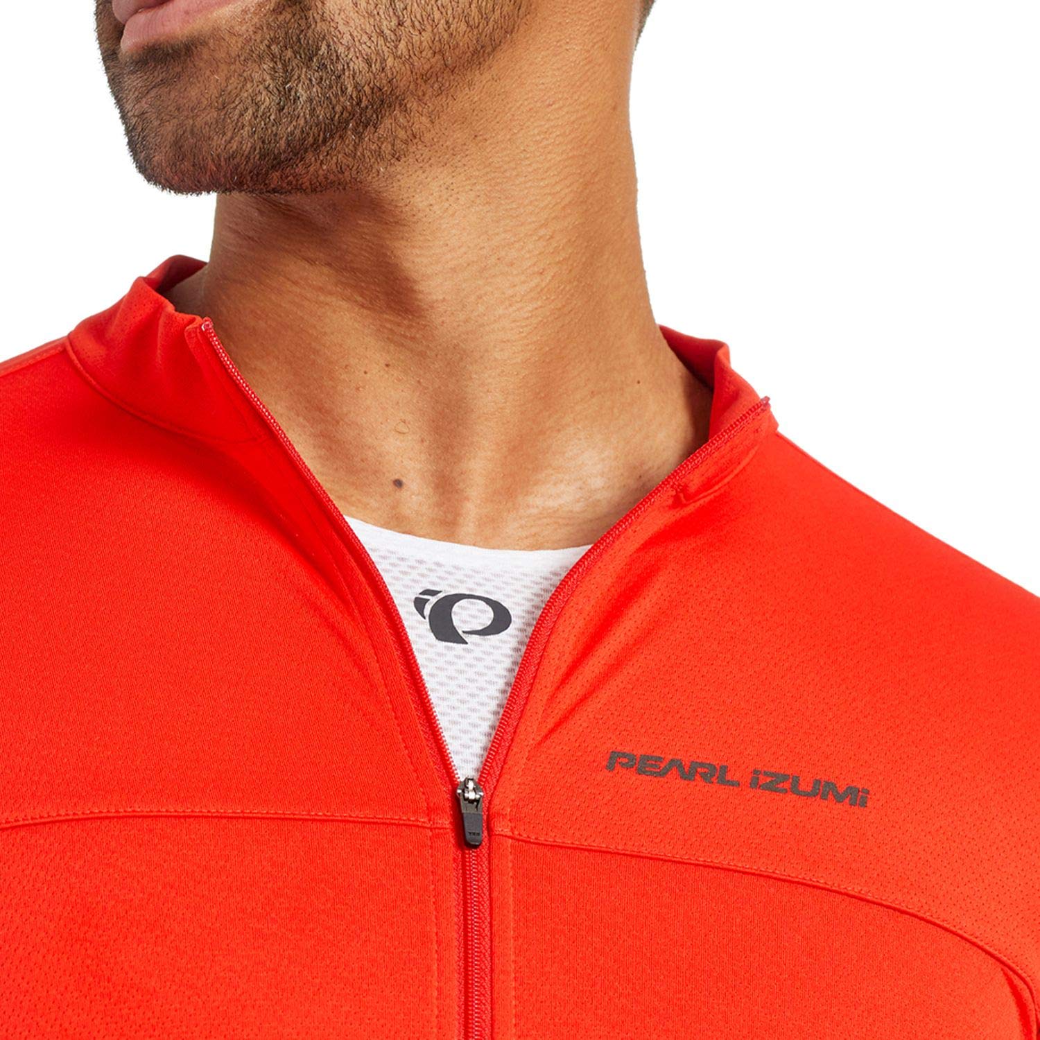PEARL IZUMI Men's Quest Long Sleeve Jersey, Torch Red, Small