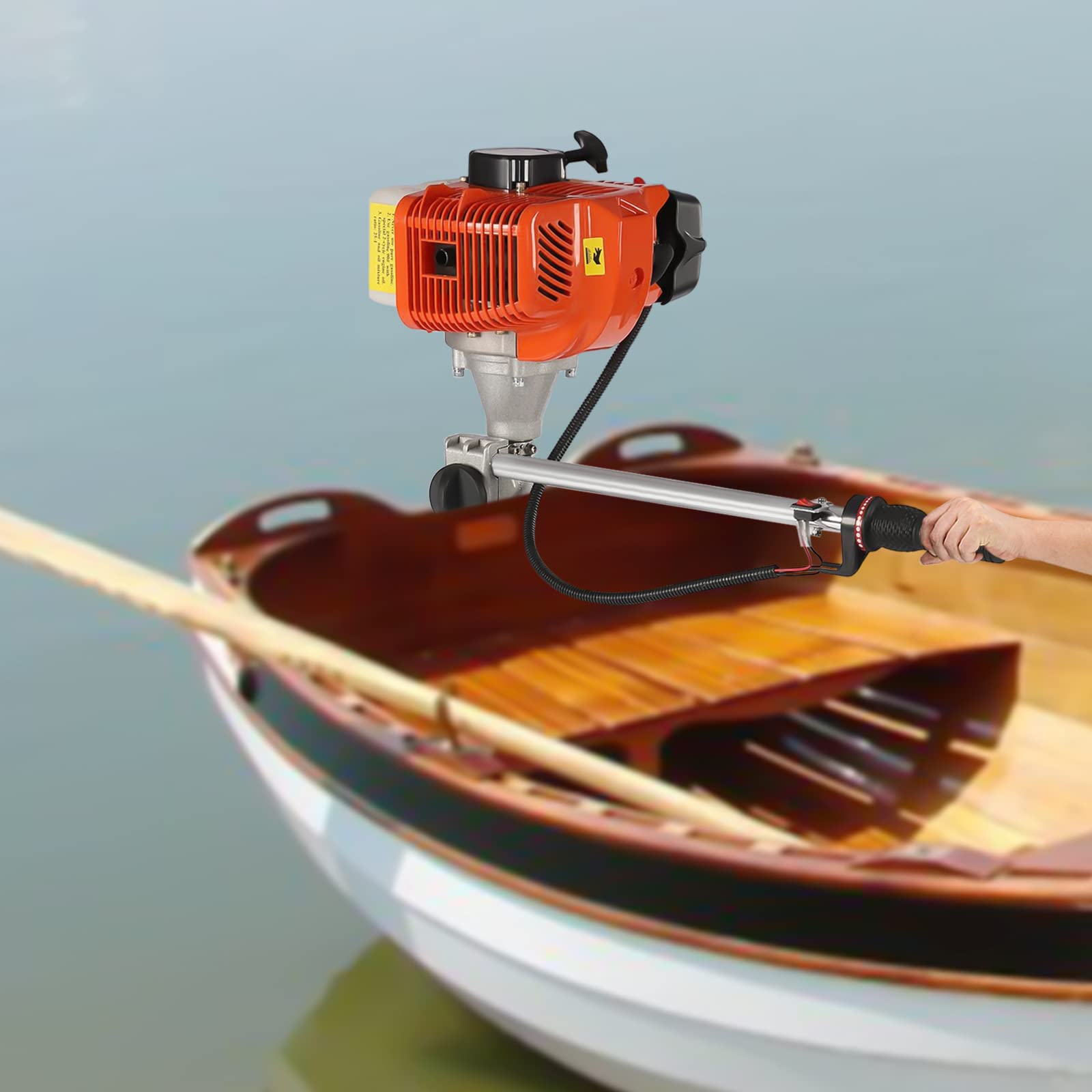 Superior Engine Outboard Motor 2.5 HP 2 Stroke Outboard Motor Engine Inflatable Fishing Boat for Small Boats 6.56-8.2 ft