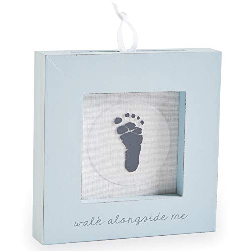 Mud Pie Hand and Foot Print Frame, Blue
