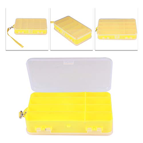 Sturdy Fishing Tackle Box, Bait Hooks Organization Solutions 18x10.2x4.8cm/7.1x4x1.9inch Lure Bait Hooks ABS
