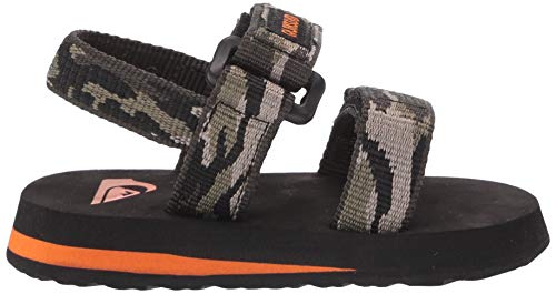 Quiksilver Boy's Monkey Caged Toddler Sandal, Green/Black/Green, 7(24) M US Little Kid