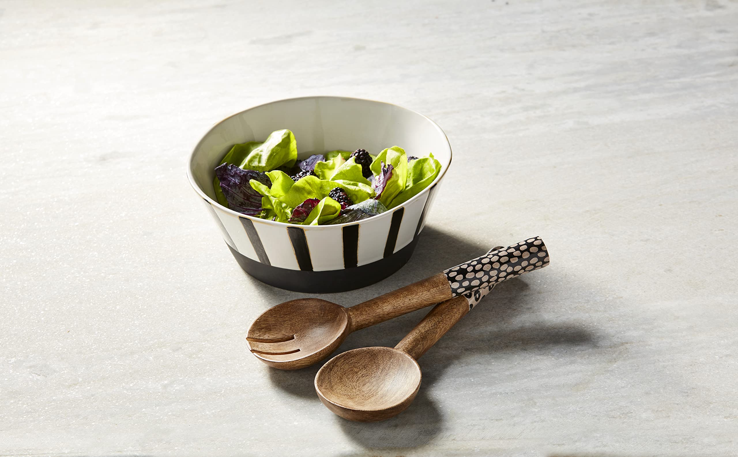 Mud Pie Utensil Holder, 3.5" x 11", Black