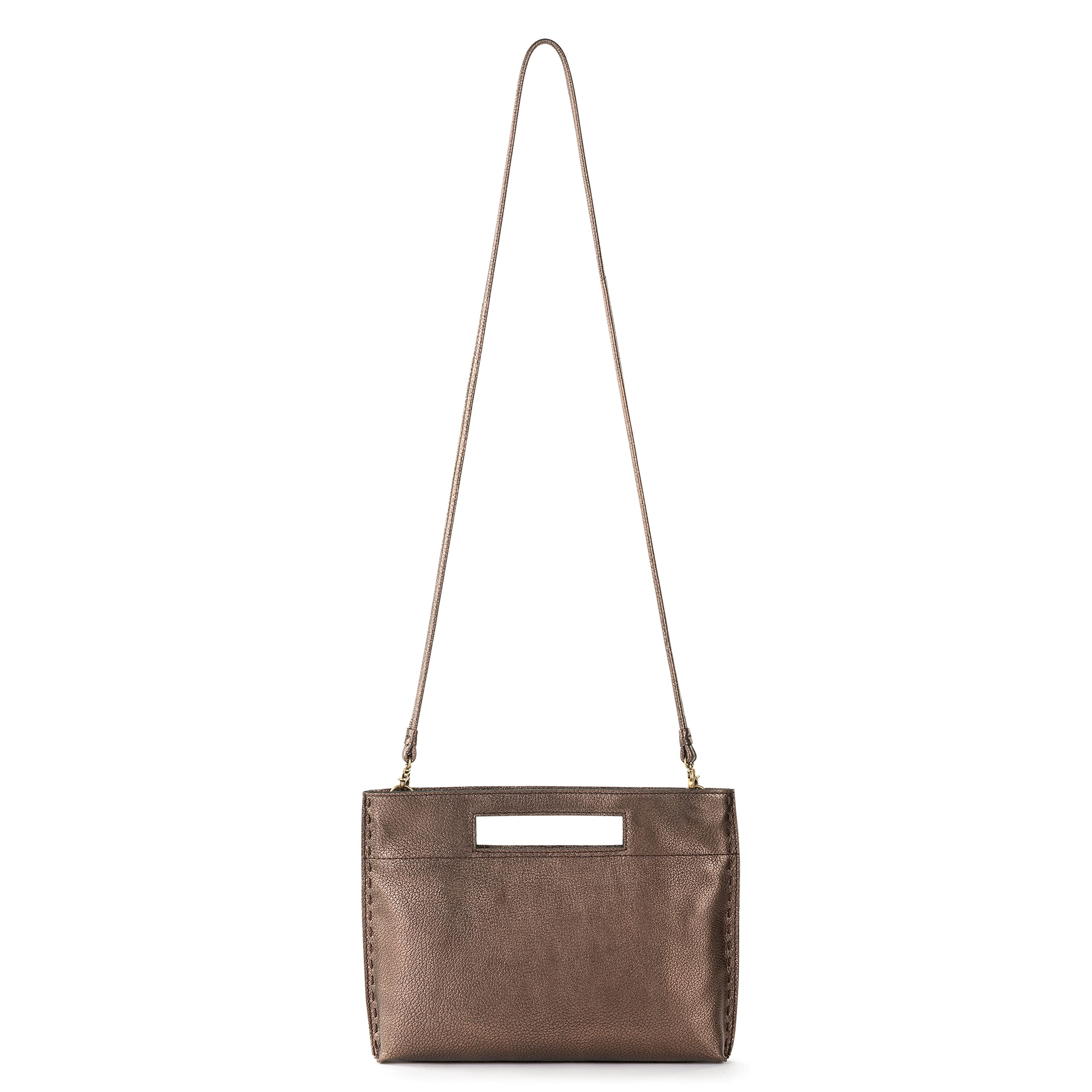 The Sak Linden 3-in-1 Convertible Crossbody Bag in Crochet, Adjustable Multi Use Strap, Bronze