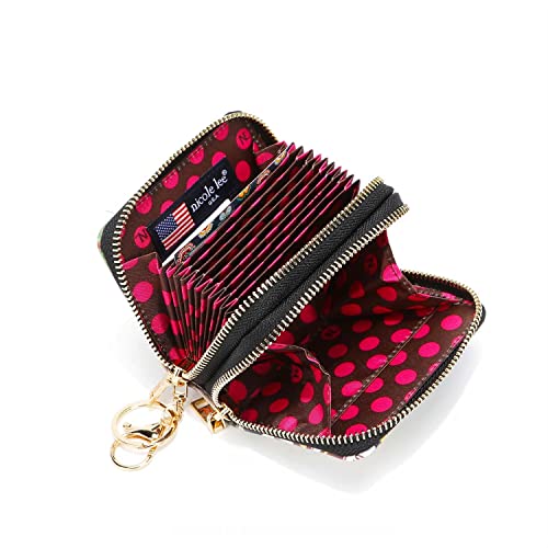 Nicole Lee PRT6319 MEMORY OF ROME DOUBLE ZIP ACCORDION CARD HOLDER