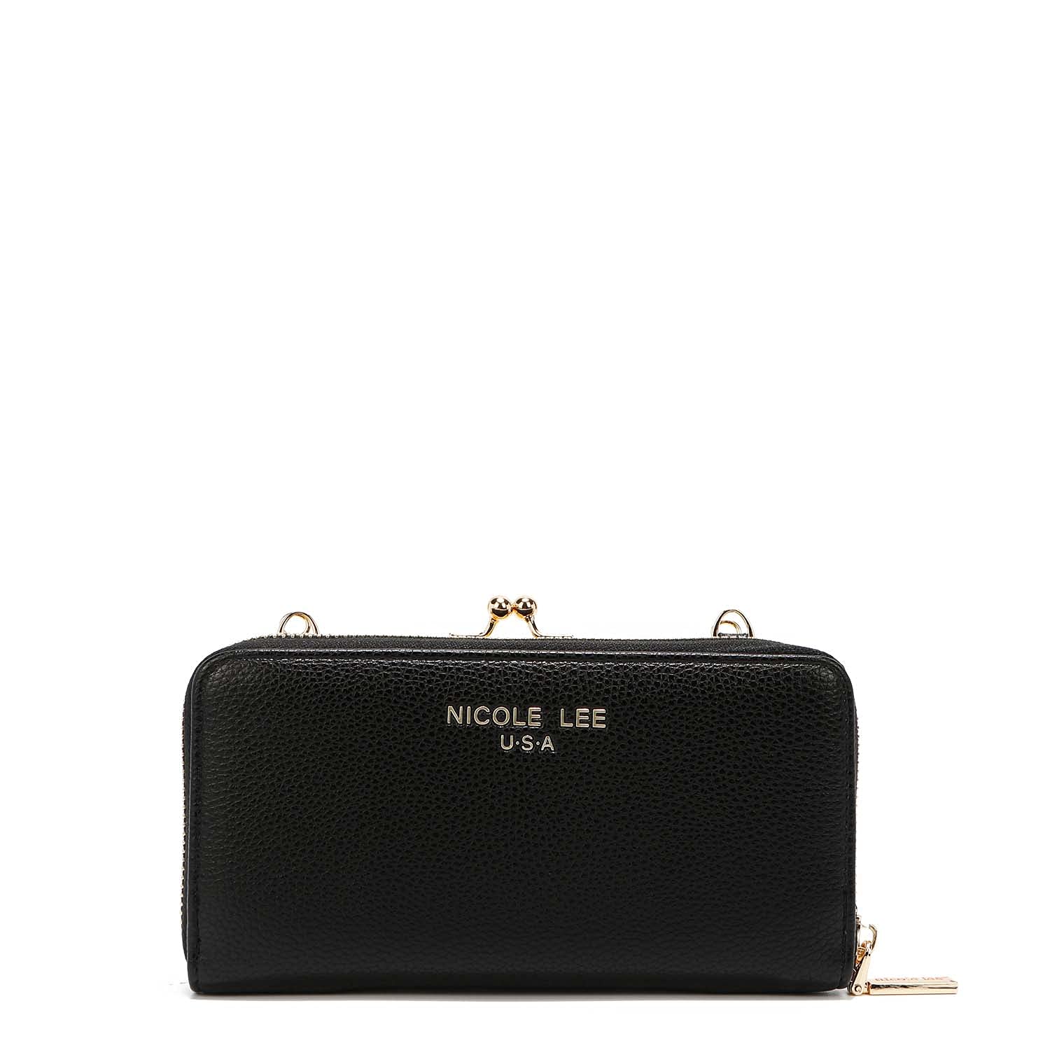 Nicole Lee Signature Kiss Lock Crossbody Wallet (CAREER WOMAN)
