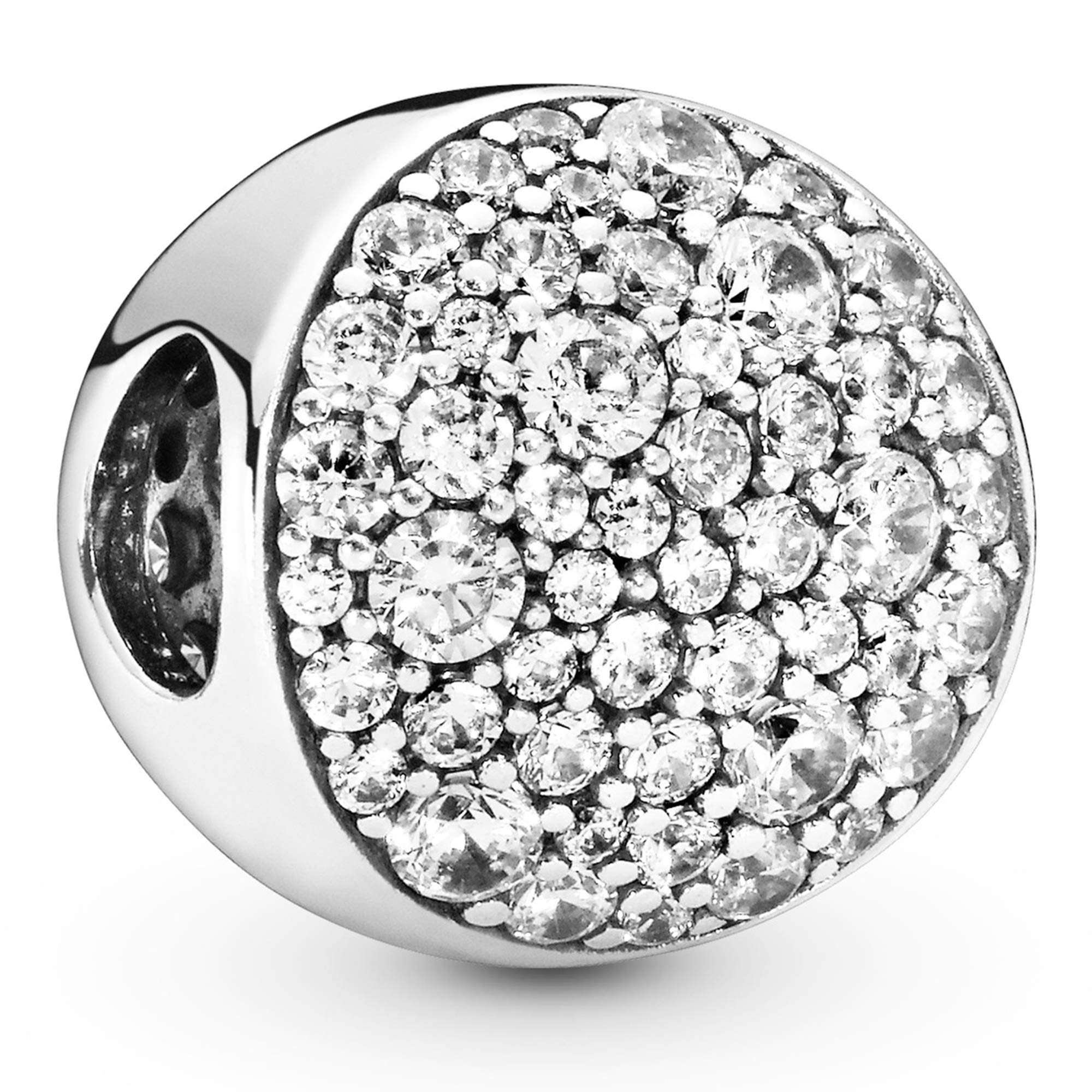 Pandora Jewelry Pave Sphere Cubic Zirconia Charm in Sterling Silver
