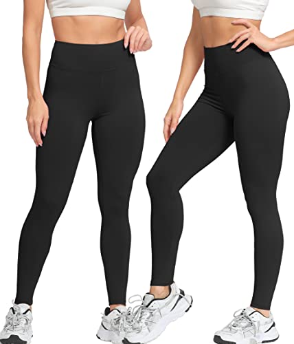 Natural Feelings High Waisted Leggings for Women Pack Ultra Soft Stretch Opaque Slim Yoga Pants