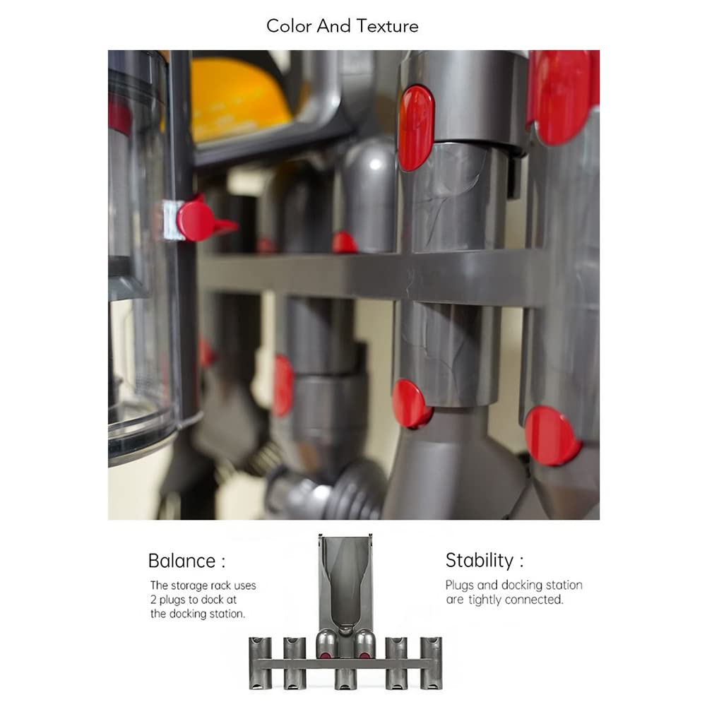Meijunter Storage Holder Compatible with Dyson Digital Slim/V7/V7 Slim/V8/V8 Slim/V10/V11/V11 Outsize/V12/V15/Outsize Vacuum Cleaner Accessories Organiser Stand