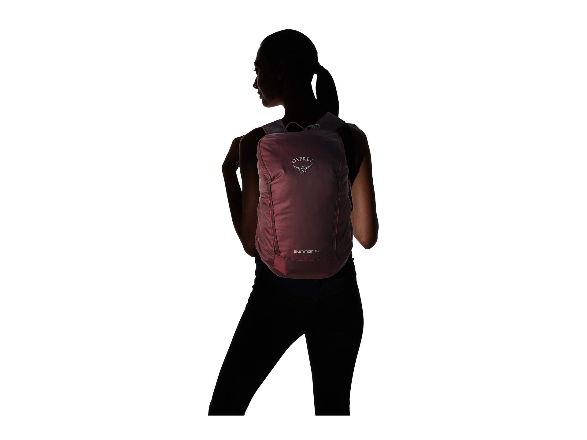 Osprey Skimmer 16L Women's Hiking Backpack with Hydraulics Reservoir, Plum Red