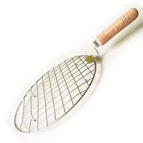 WhopperOnline Stainles Steel Multi-Purpose Round Wire Roasting Pan, Roti Jari, Roti Jali, Roti Grill, Papad Jali, Chapati Grill, Cooling Rack