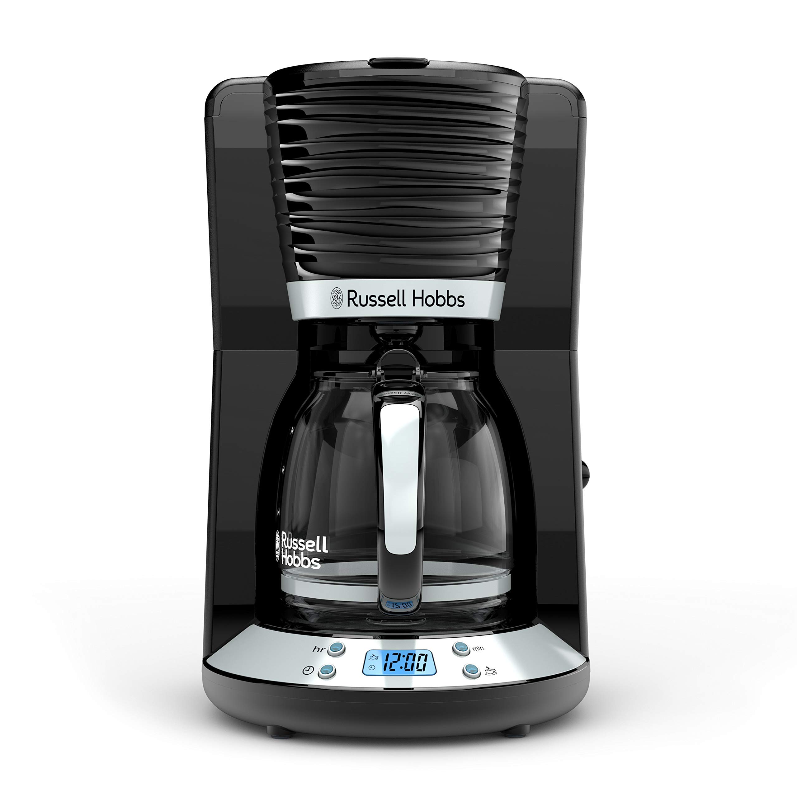 Russell Hobbs CM4300BR Coventry 8-Cup Coffeemaker, 1.25L (42-oz.) Capacity Glass Carafe, Black (Renewed)