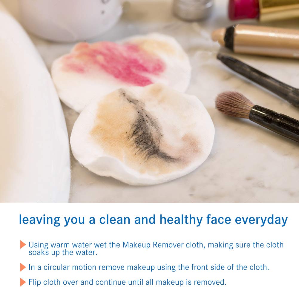 Nugilla Reusable Makeup Remover Pads, 16 Packs Microfiber Towel Clean Skin Face Towels, Makeup Remover Cloth, Fast Drying Washcloth Absorbent Cloth Face Wash Cloth Face Cleansing Cloth