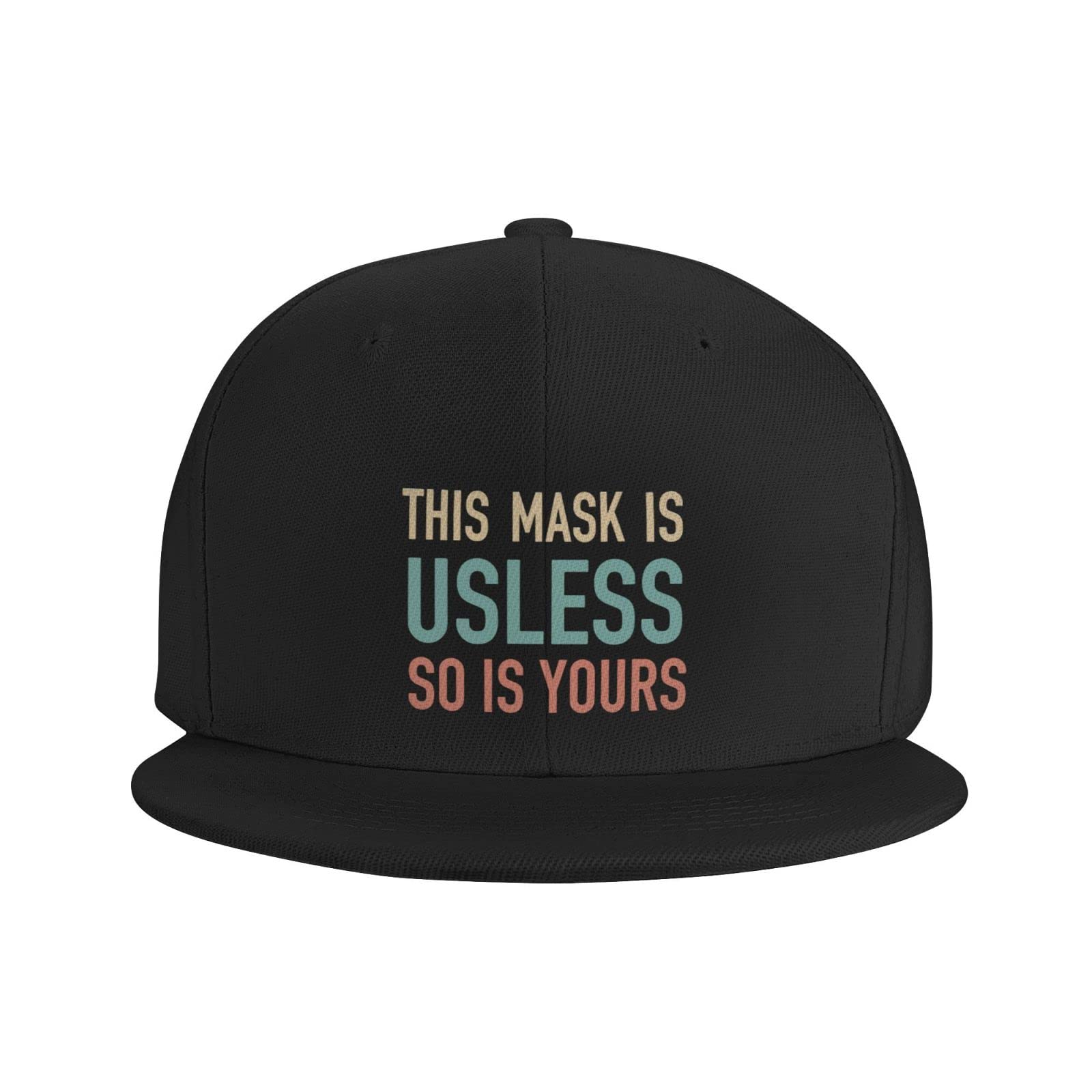 This Mask is Useless So is Yours Hat Adult Adjustable Baseball Cap Trucker Hats Black