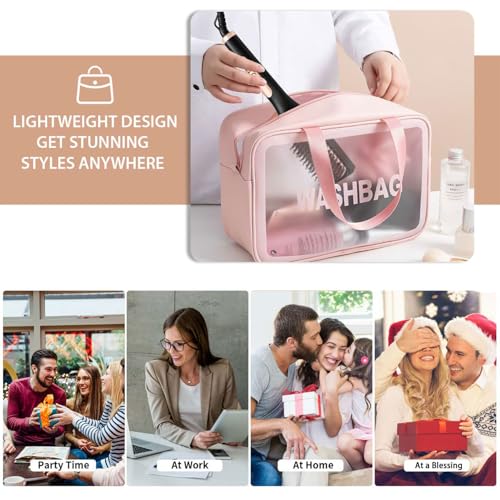 Nicebay® Hair Straightener Brush, Negative Ion Hair Straightening Brush for Women, Anti-Scald & Auto-Off Feature, Fast Heating & 6 Temp Settings